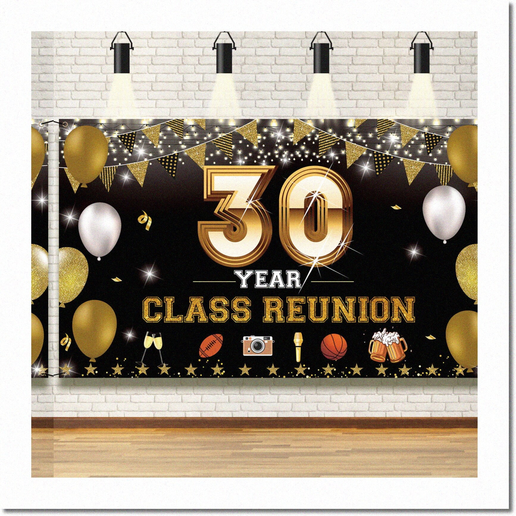 Retro Reunion Blast: 30th School Cl '93 Yard Sign & Backdrop Banner ...