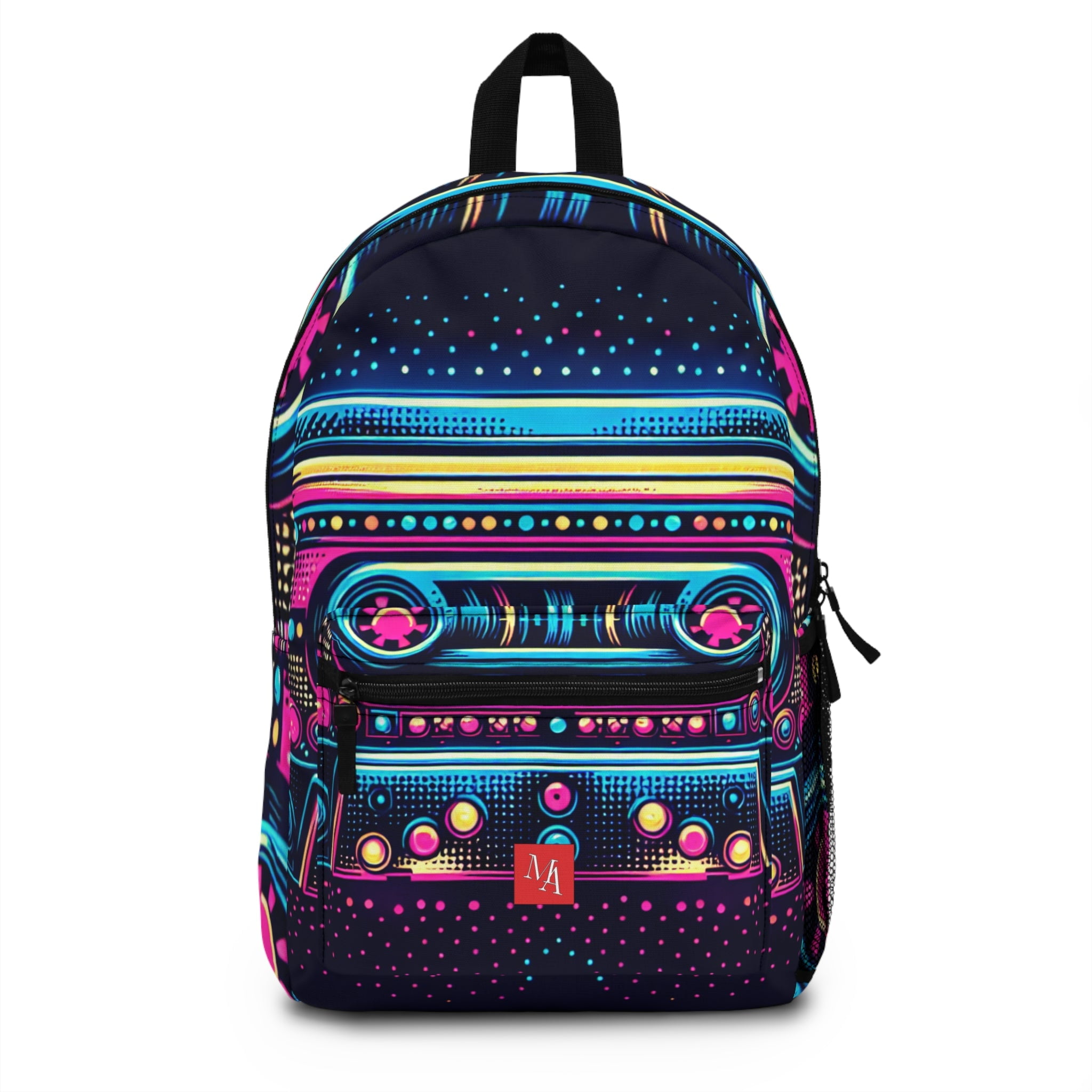 Retro Rhythm in Neon Tones- Backpack - Walmart.com