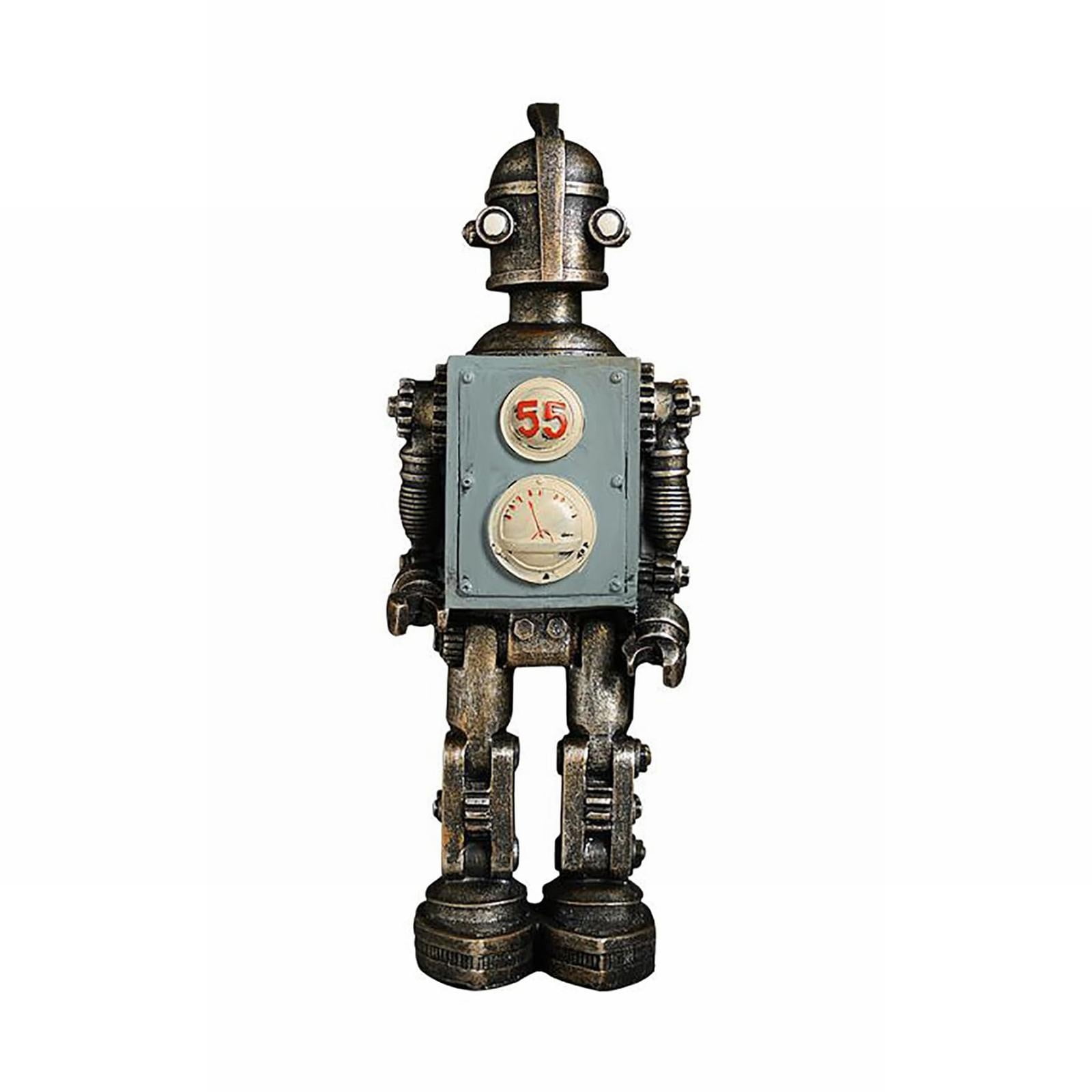 Retro Robot Statue Creative Mechanical Industrial Style Decoration ...