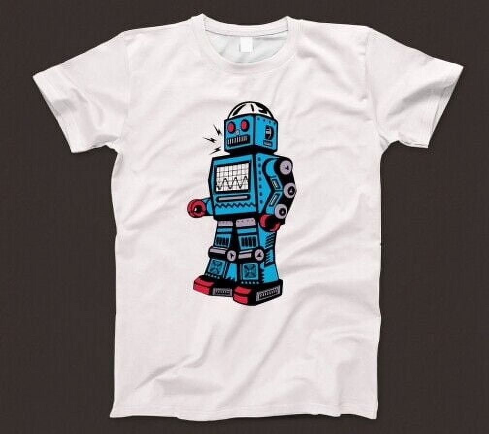 Retro Robot T Shirt 802 Machine Android 80s Bot Sci-Fi AI Omnibot ...
