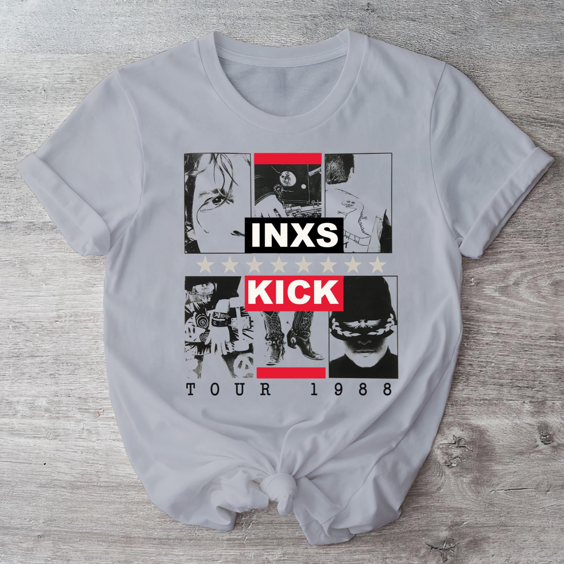 Retro Rock Band-Inspired Graphic Tee, 1988 Tour Design - Walmart.com