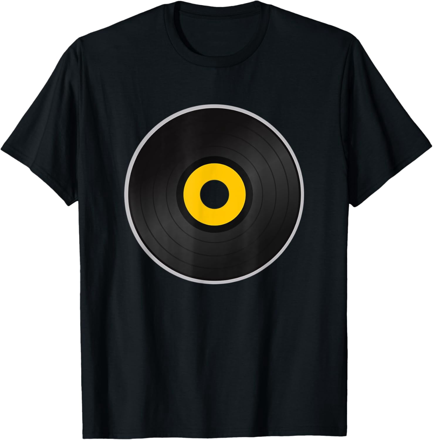 Retro Rock & Roll Vinyl Record Music Melting Graphic Designs T-Shirt ...