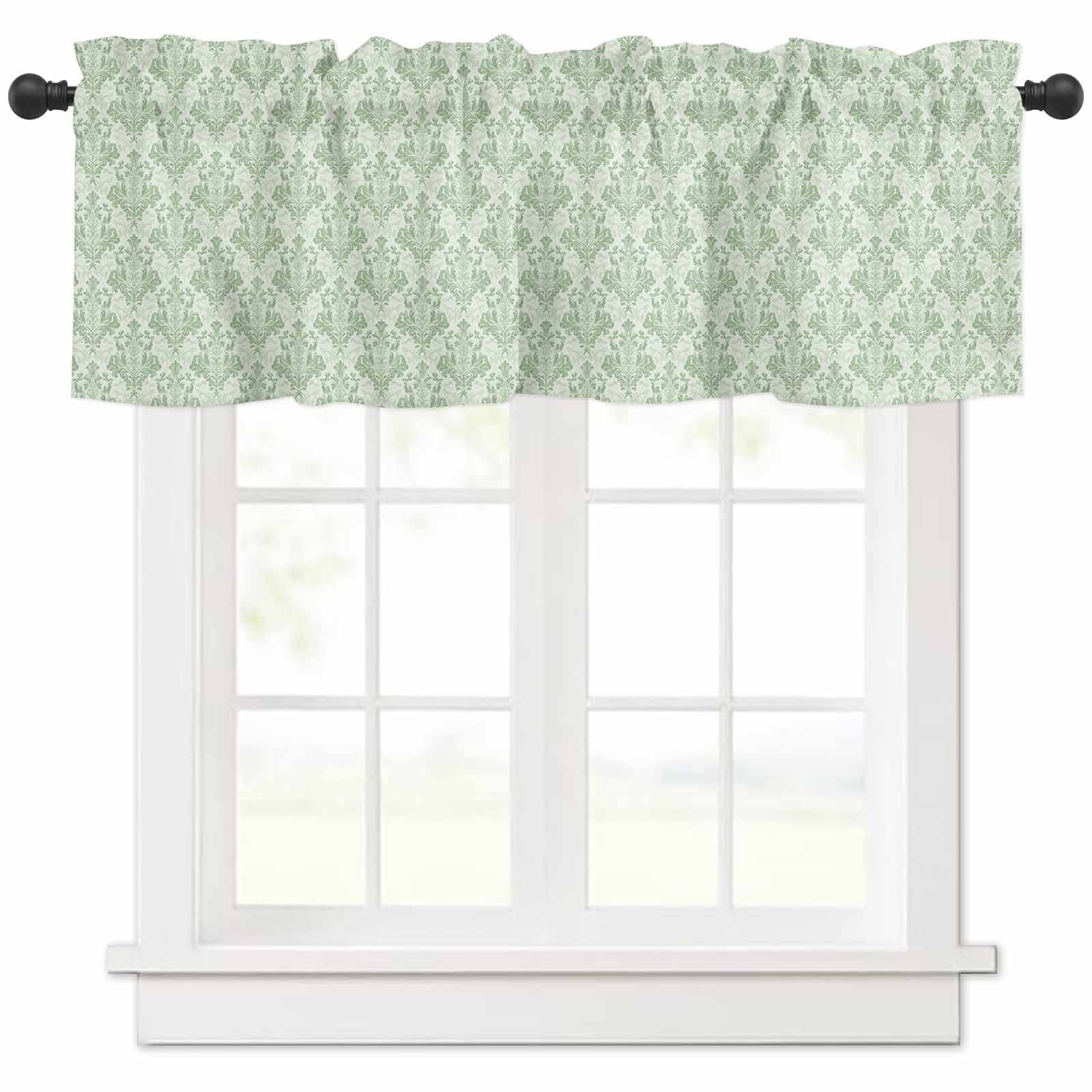 Retro Rooster Valances for Windows Farmhouse Kitchen Curtains Valances ...