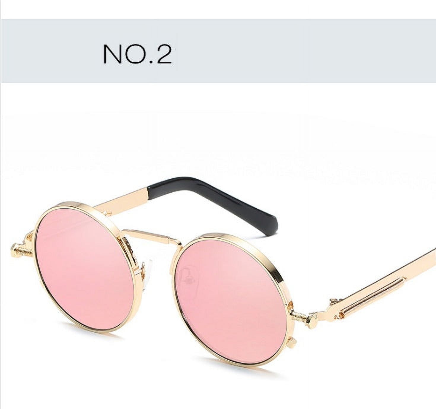 Round Sunglasses for Men Women with UV400 Protection Anti-Reflective ...