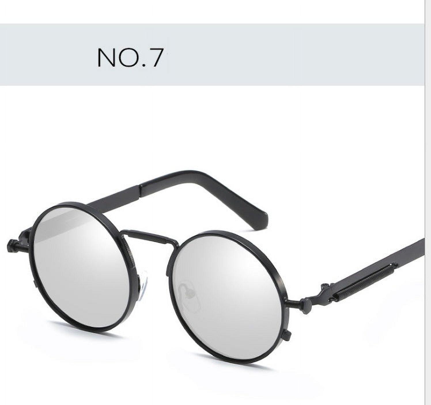 Retro Round Sunglasses for Men and Women - UV400 Protection, Anti ...