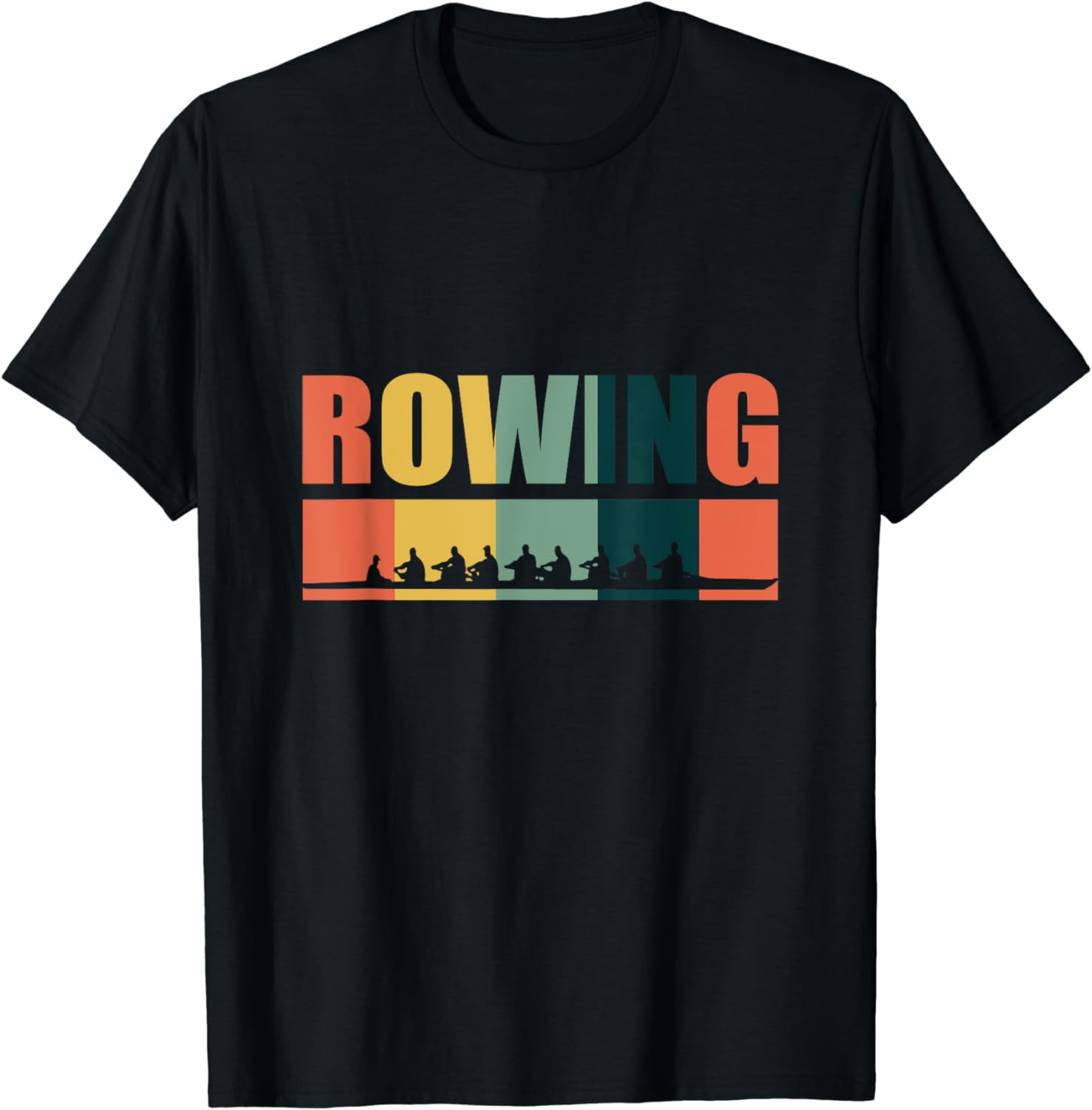 Retro Rowing Crew Boat Gift I Rower Row Team T-Shirt - Walmart.com