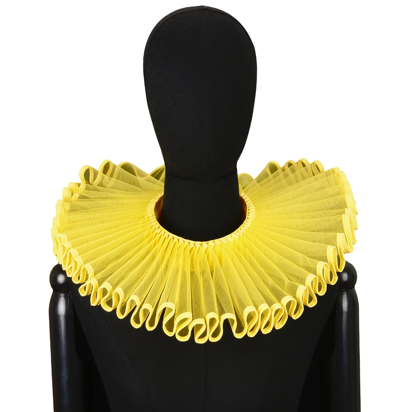 Retro Ruffled Collar Girls Cosplay Tie Victorian Collar Lapel Medieval ...