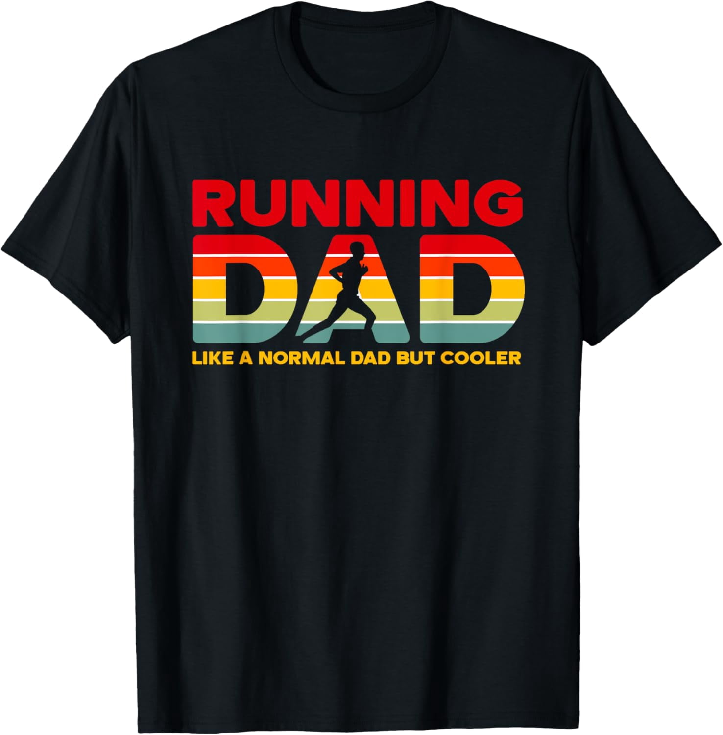Retro Running Dad Apparel - Funny Marathon T-Shirt - Walmart.com
