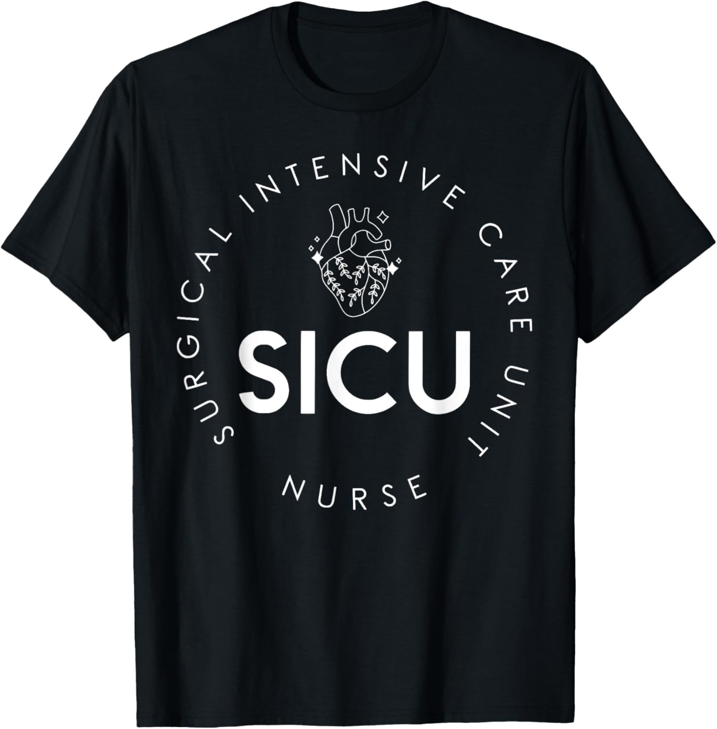 Retro SICU Nurse Surgery Intensive Care Unit Nurse ICU RN T-Shirt ...