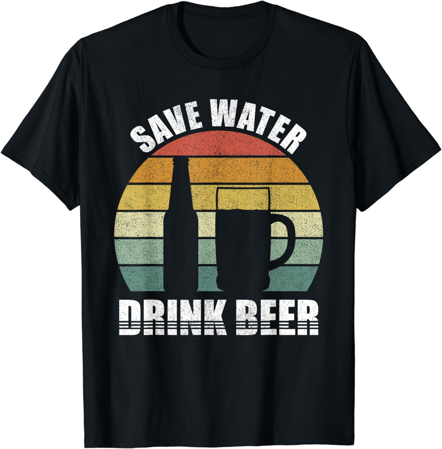 Retro Save Water Drink Beer Shirt Craft Beer Lovers Vintage Cotton T ...