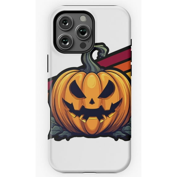 Retro Scary Pumpkin Halloween Vintage Phone Case for iPhone 11 12 13 14 ...