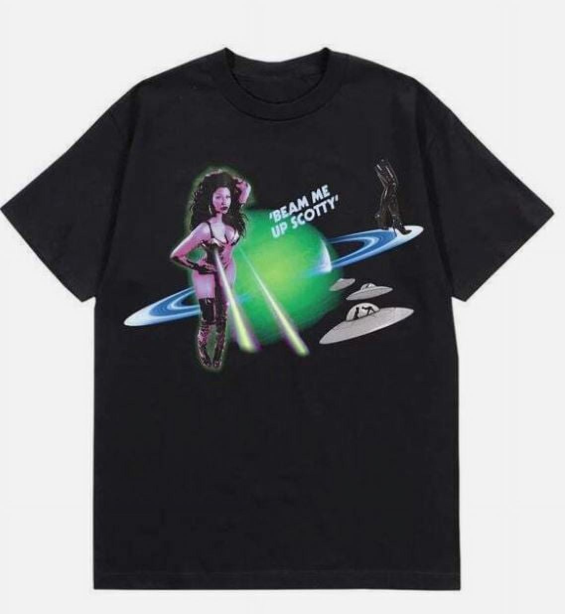 Retro Sci-Fi Rap-Inspired Shirt – Futuristic Music Era Graphic Tee ...