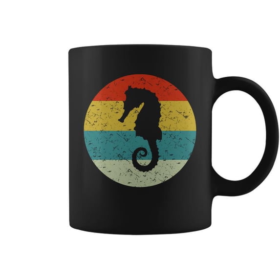 Retro Seahorse Graphic Design Printed Casual Daily B - Walmart.com