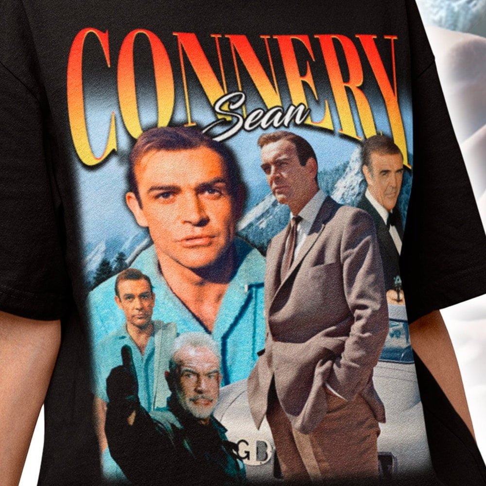 Retro Sean Connery Shirt - Sean Connery - Sean Connery Fan Merch - Sean ...