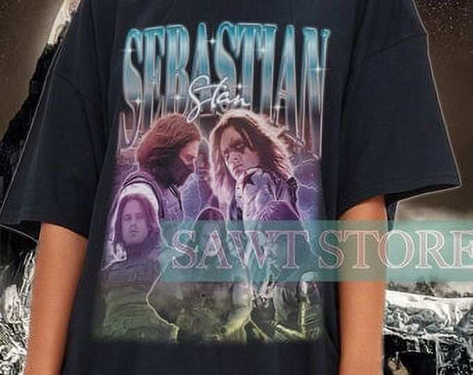 Retro Sebastian Stan Shirt, Sebastian Stan Homage Shirt Retro 90'S ...