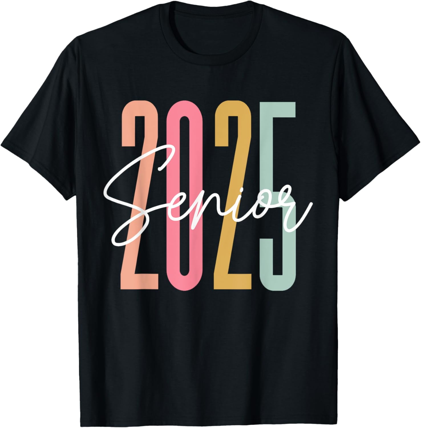 Retro Senior 2025 Class of 2025 High School Graduation T-Shirt ...