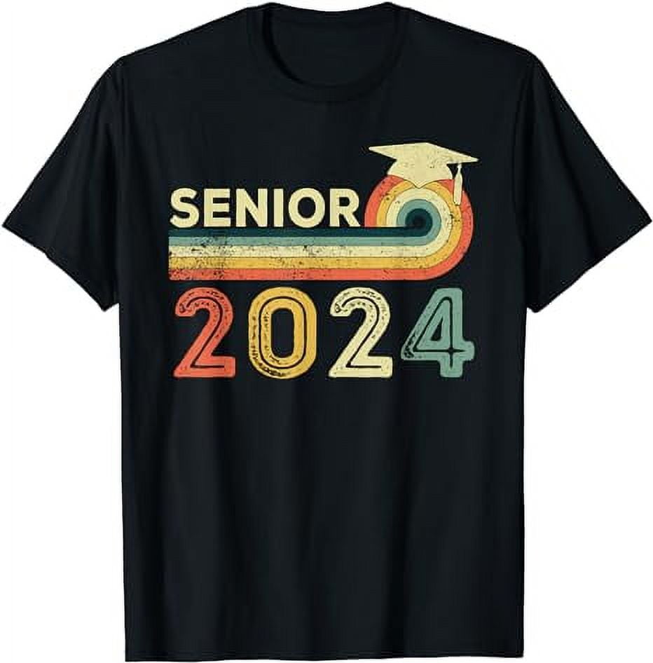 Retro Senior Class of 2024 Graduate T-Shirt - Walmart.com