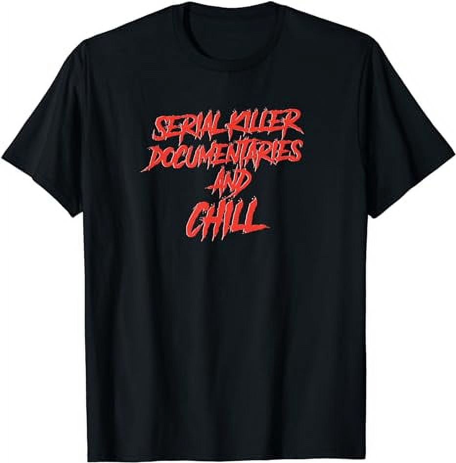 Retro Serial Killer Documentaries & Chill Halloween T-Shirt - Walmart.com