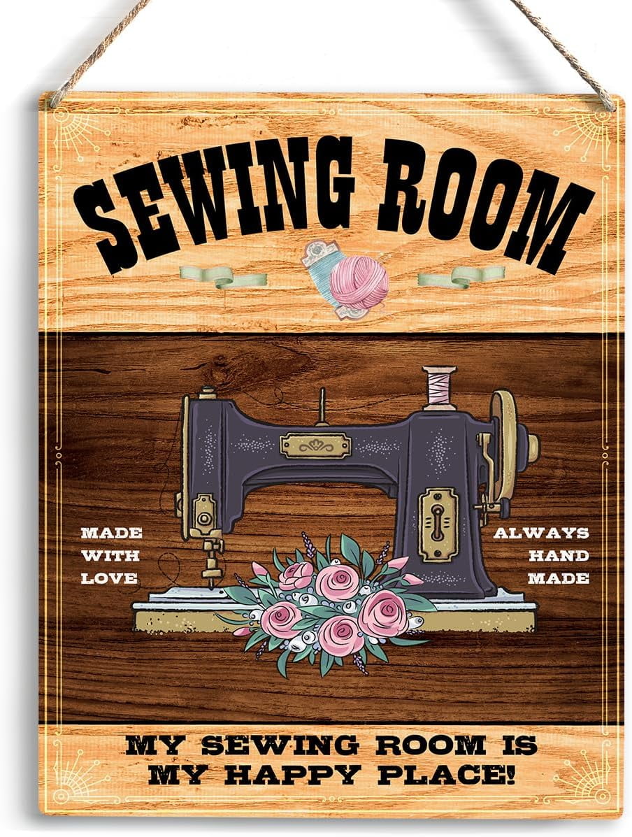 Retro Sewing Supplies Home Decor Wall Decor Sewing Accessories Wall Art ...