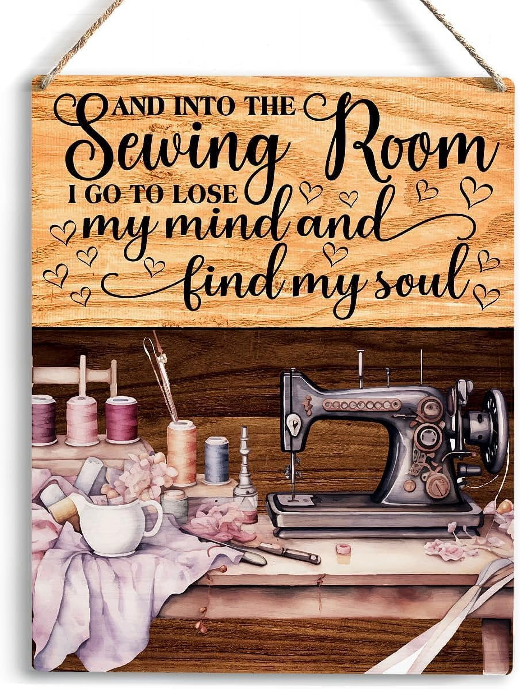 Retro Sewing Supplies Home Wall Decor Sewing Accessories Wall Art ...