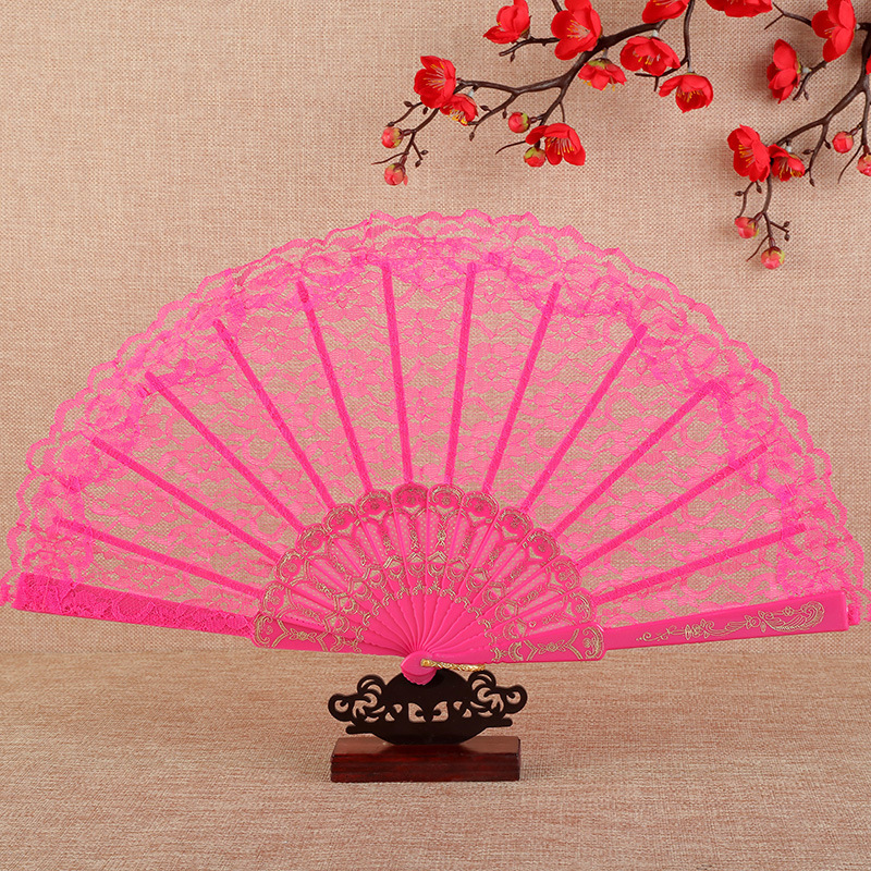 Retro Sexy Lace Fan Summer Dance Performance Photography Photo Props ...