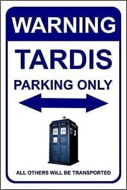 Retro Sign Tin Sign Dr Who TARDIS POnly Metal Tin Sign Wall Decor Shed ...