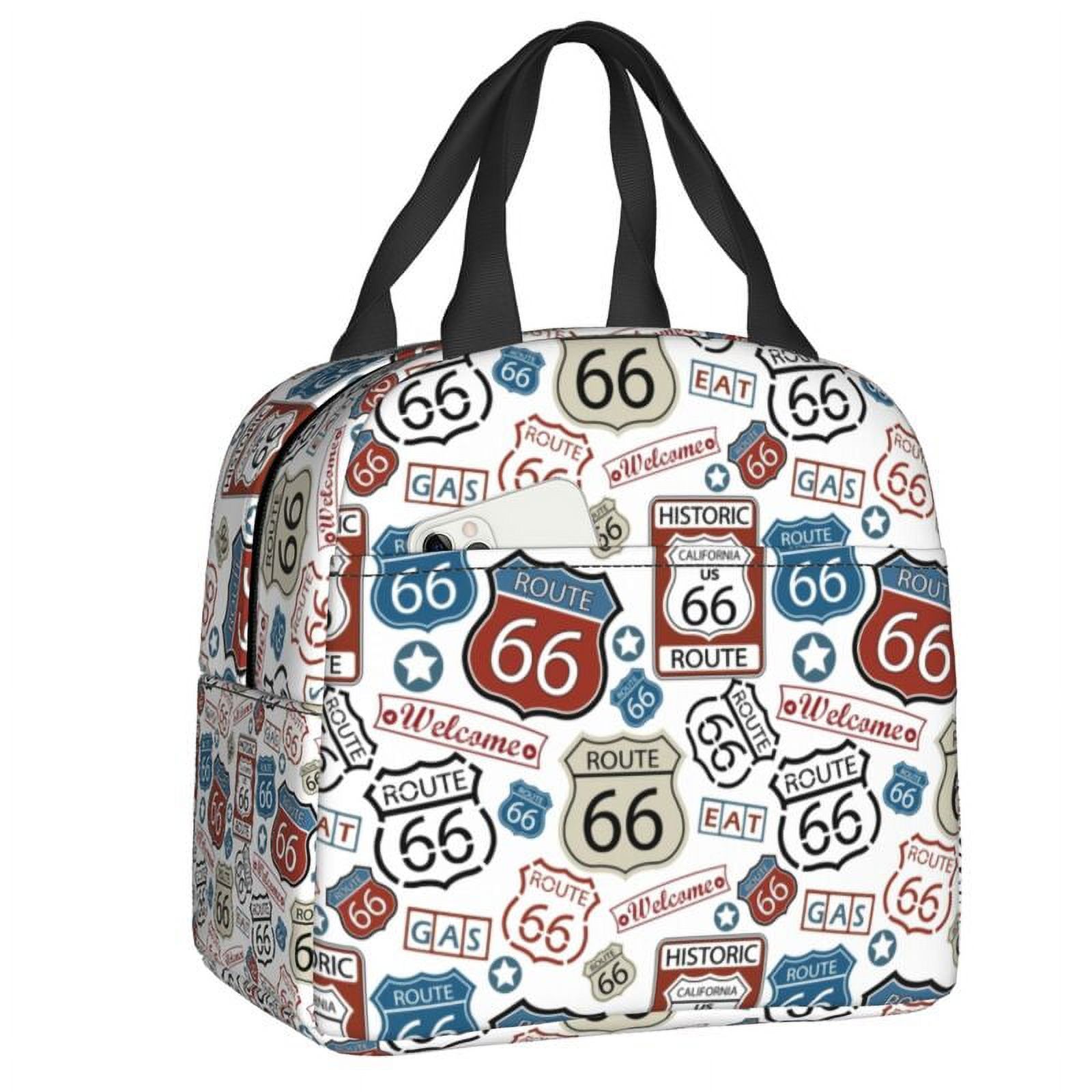 Retro Signs Lunch Box Women Thermal Cooler Food Insulated Lunch Bag ...