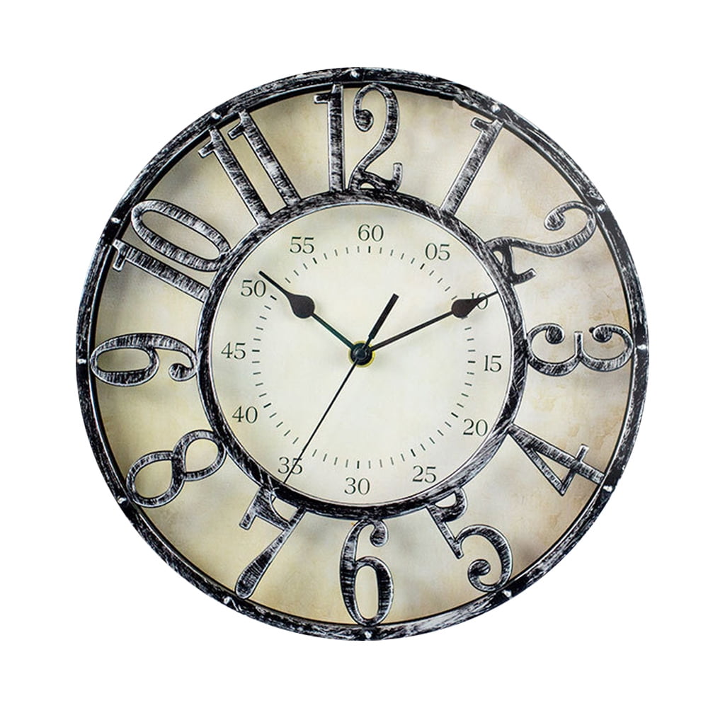 Retro Silent Non-Ticking Wall Clocks Modern Quality Quartz Wall Clock ...