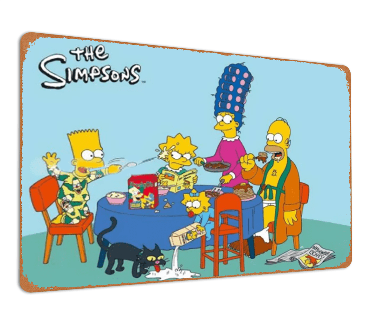 Retro Simpson Metal Tin Sign The Simpsons'Dinner Poster Wall Decor Gift ...