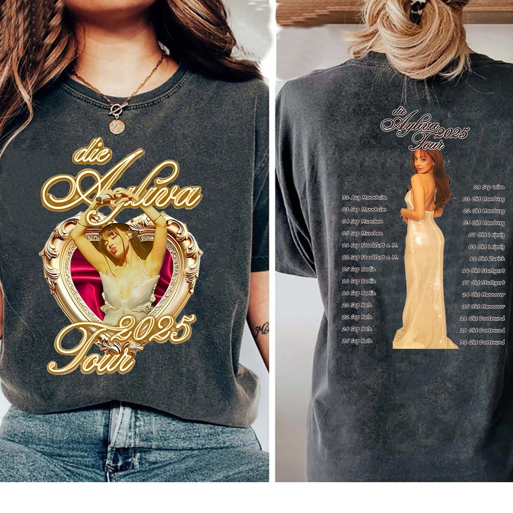 Retro Singer Tour 2025 Graphic 2Side Wash T Shirts Fashion Music Day ...