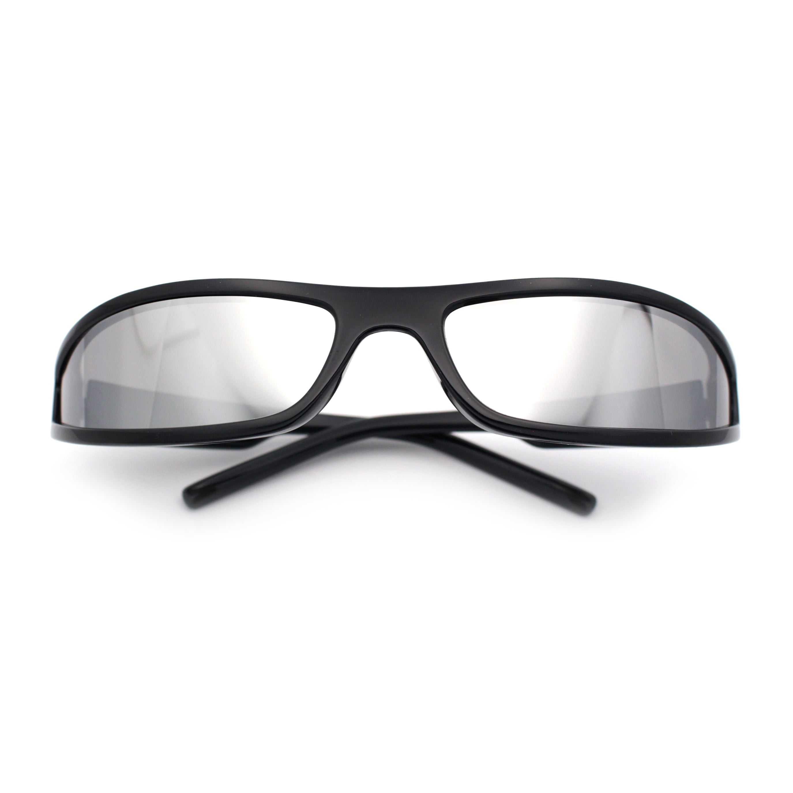 Retro Slit Thin Narrow Rectangle Curved Wrap Sport Plastic Sunglasses ...