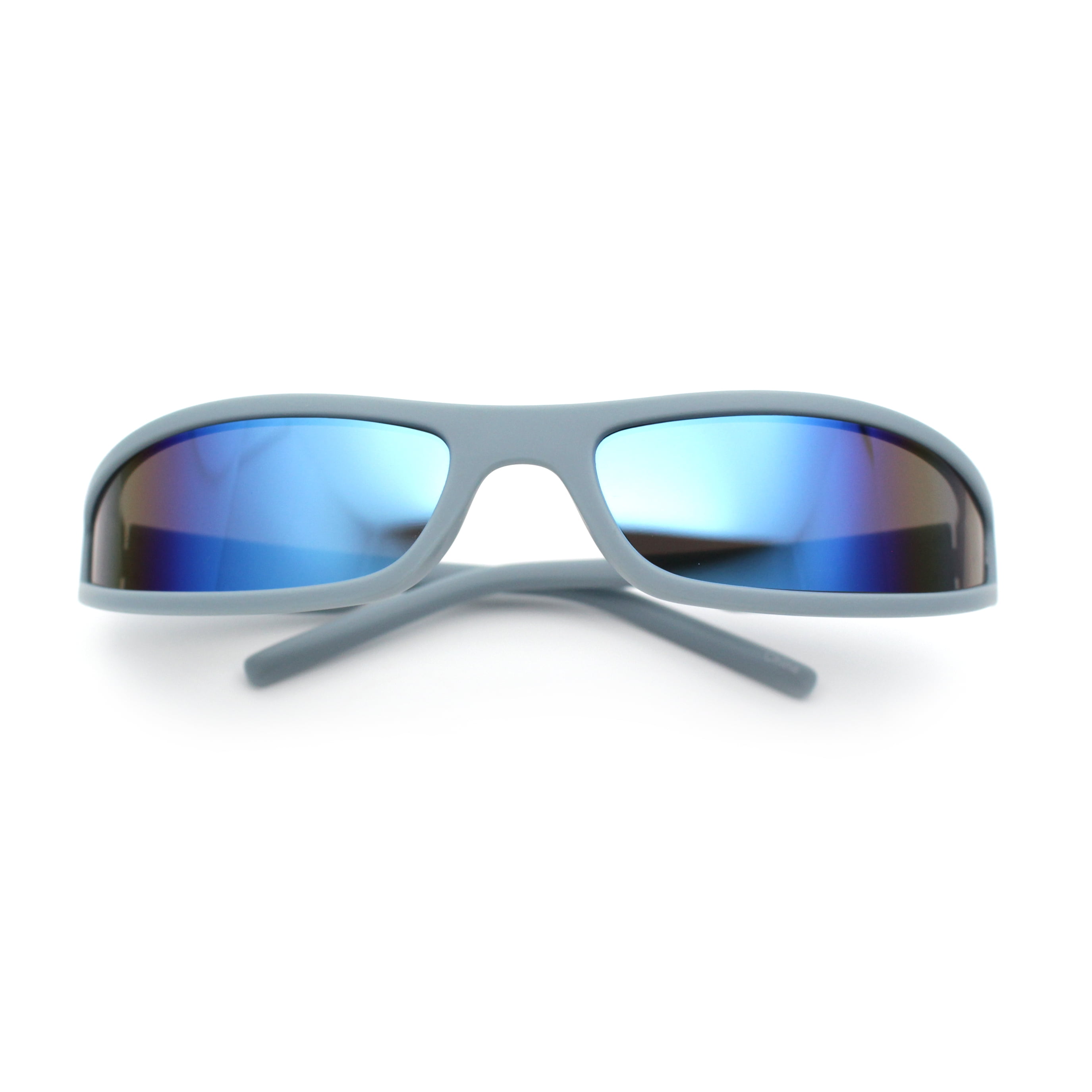 Retro Slit Thin Narrow Rectangle Curved Wrap Sport Plastic Sunglasses ...