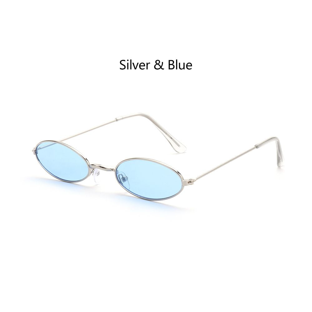 Retro Small Frame Men and Women Accessories Eyeglasses Oval Sunglasses ...