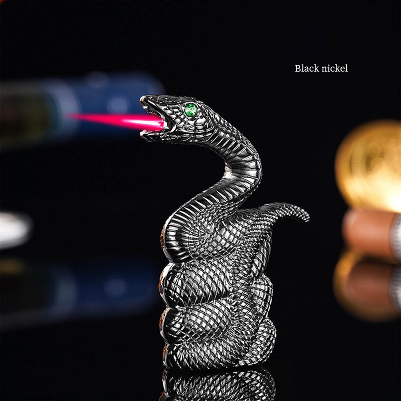 Retro Snake-Shaped Windproof Butane Lighter - Cool Butane Lighter ...
