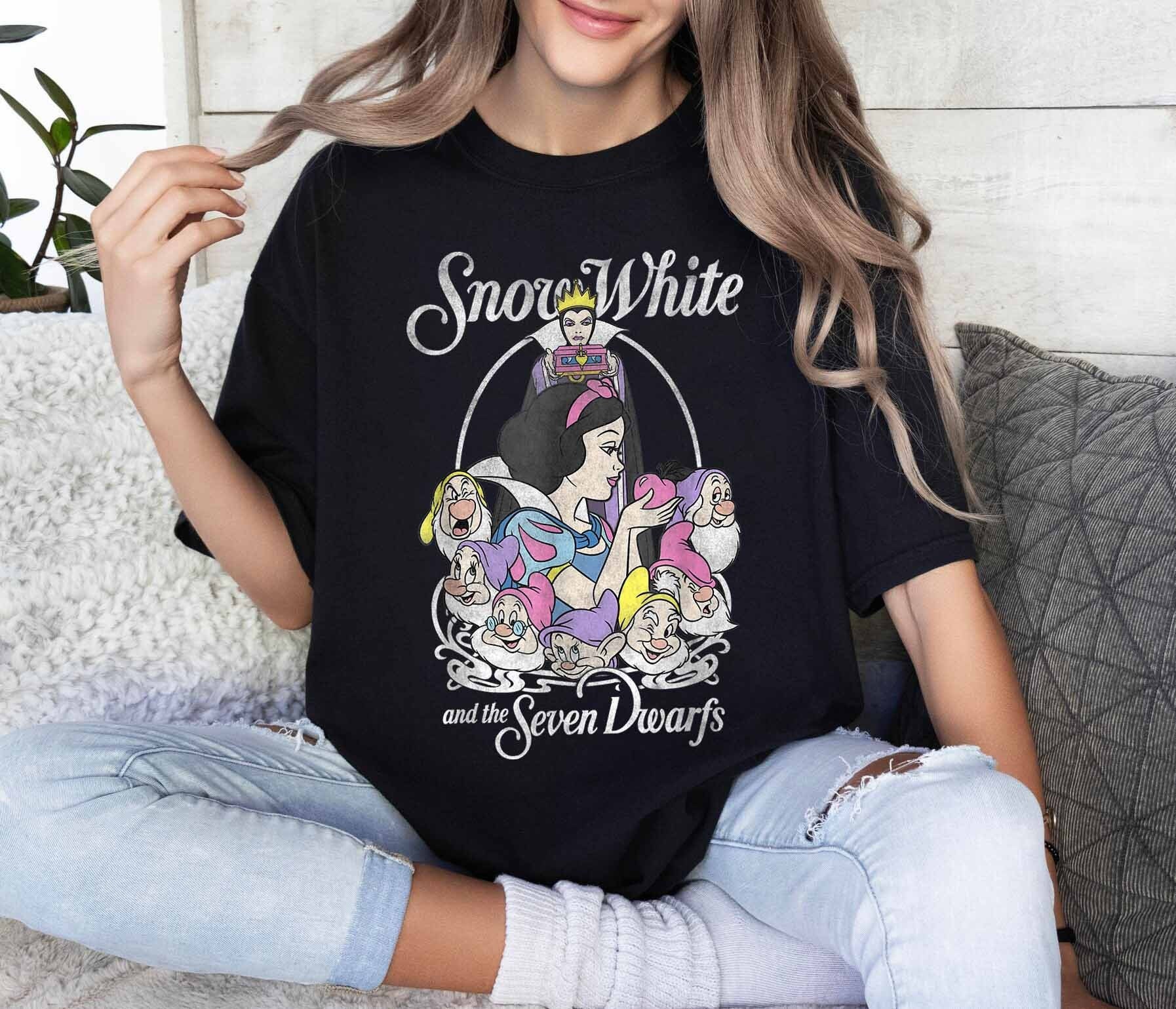 Retro Snow White and The Seven Dwarfs Shirt, Disney Snow White Princess Shirt, Snow White and ...