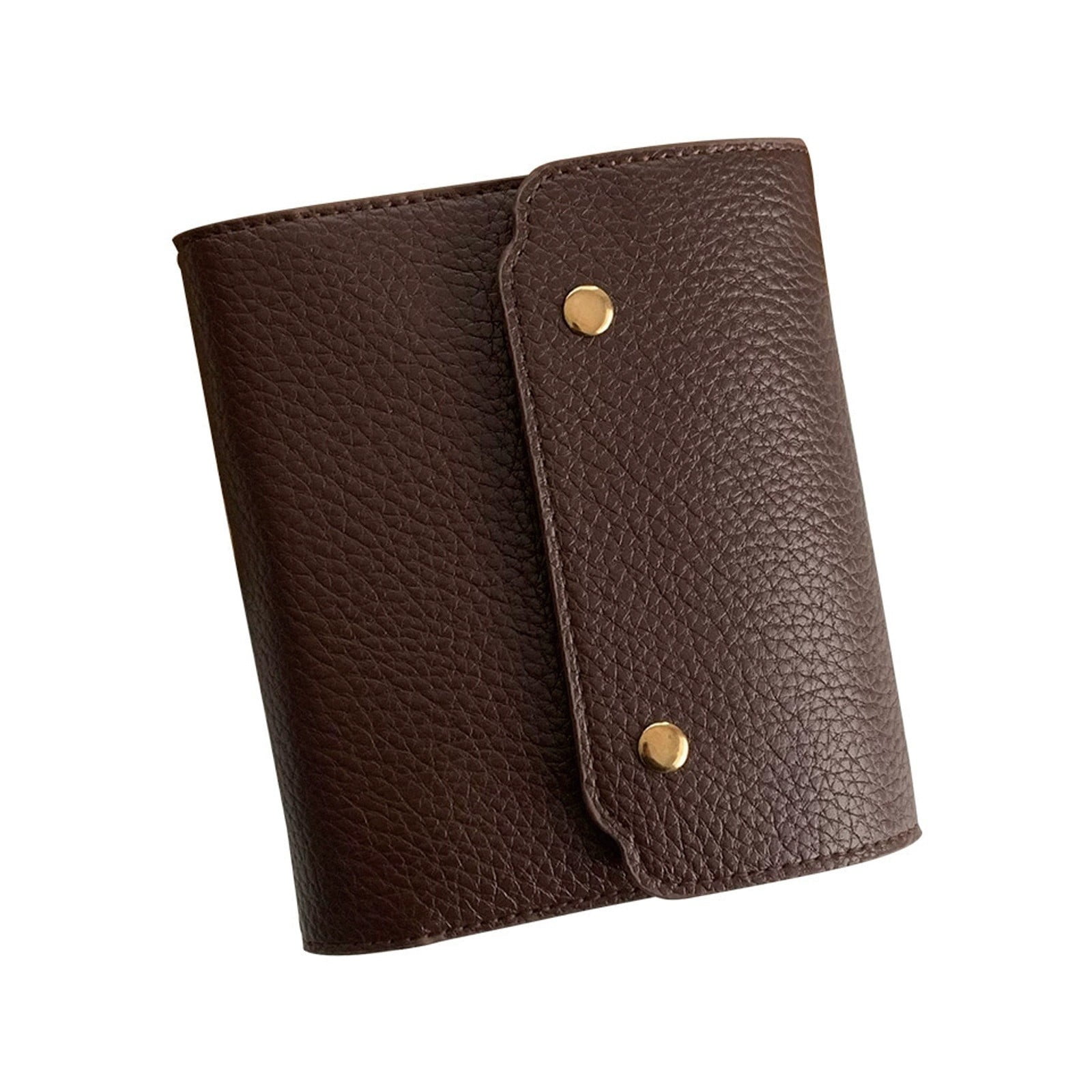 Retro Soft Leather PU Tri Fold Handbook Diary M5A7 Double Ring Tri Fold ...