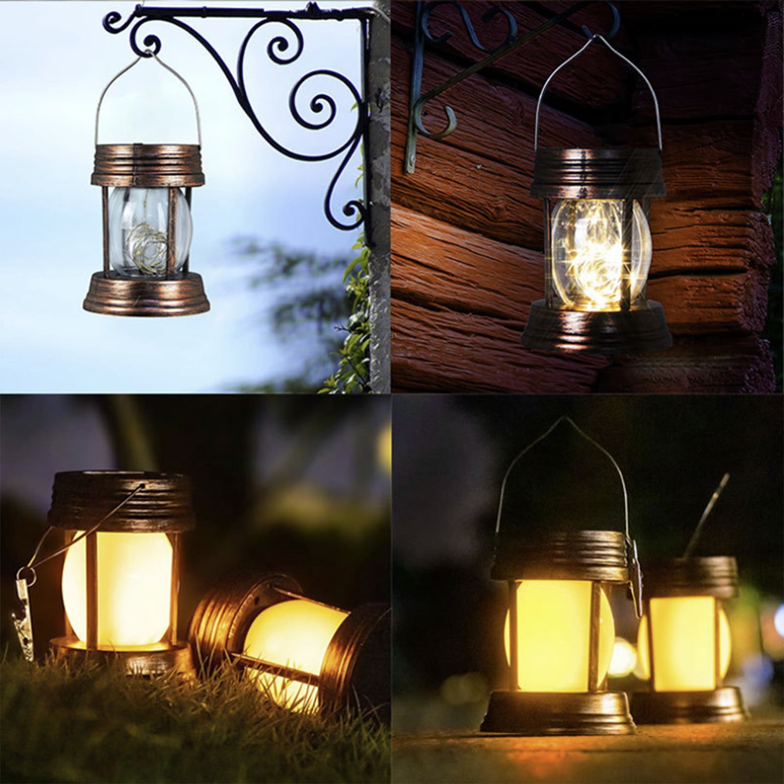 Retro Solar Motion Sensor Horse Lamp, Outdoor Pathway Light, Waterproof ...
