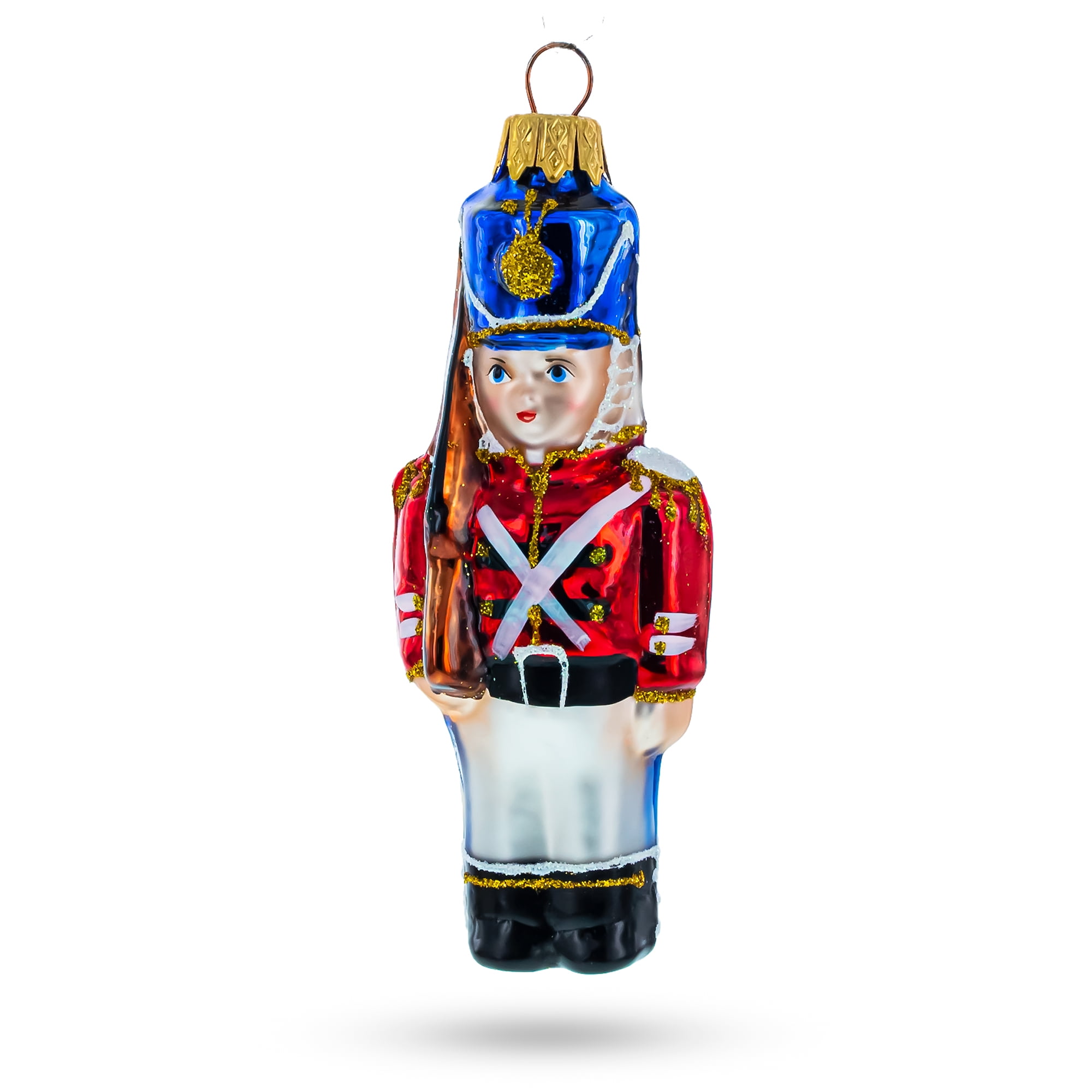 Retro Soldier Holding Rifle Glass Christmas Ornament - Walmart.com