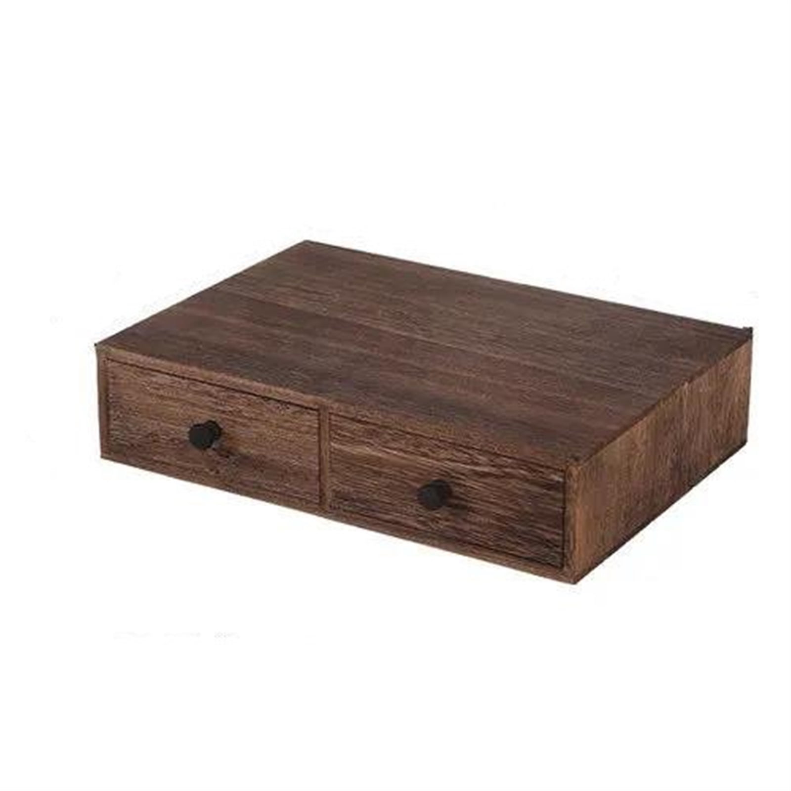 Retro Solid Wood Drawer Type Storage Boxes Rectangular Large Desktop ...
