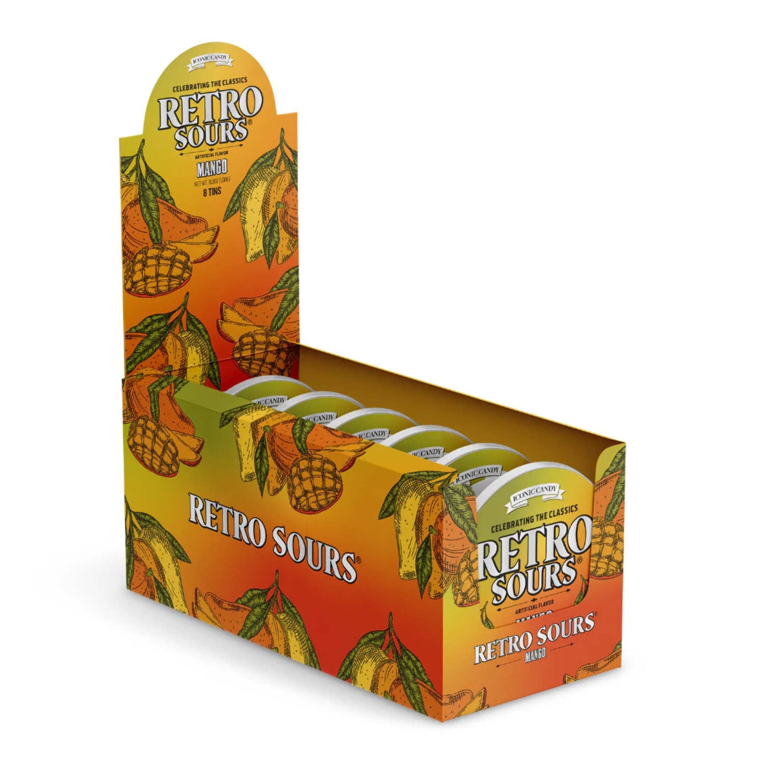 Retro Sours Mango 2.12oz 8ct Box - Walmart.com