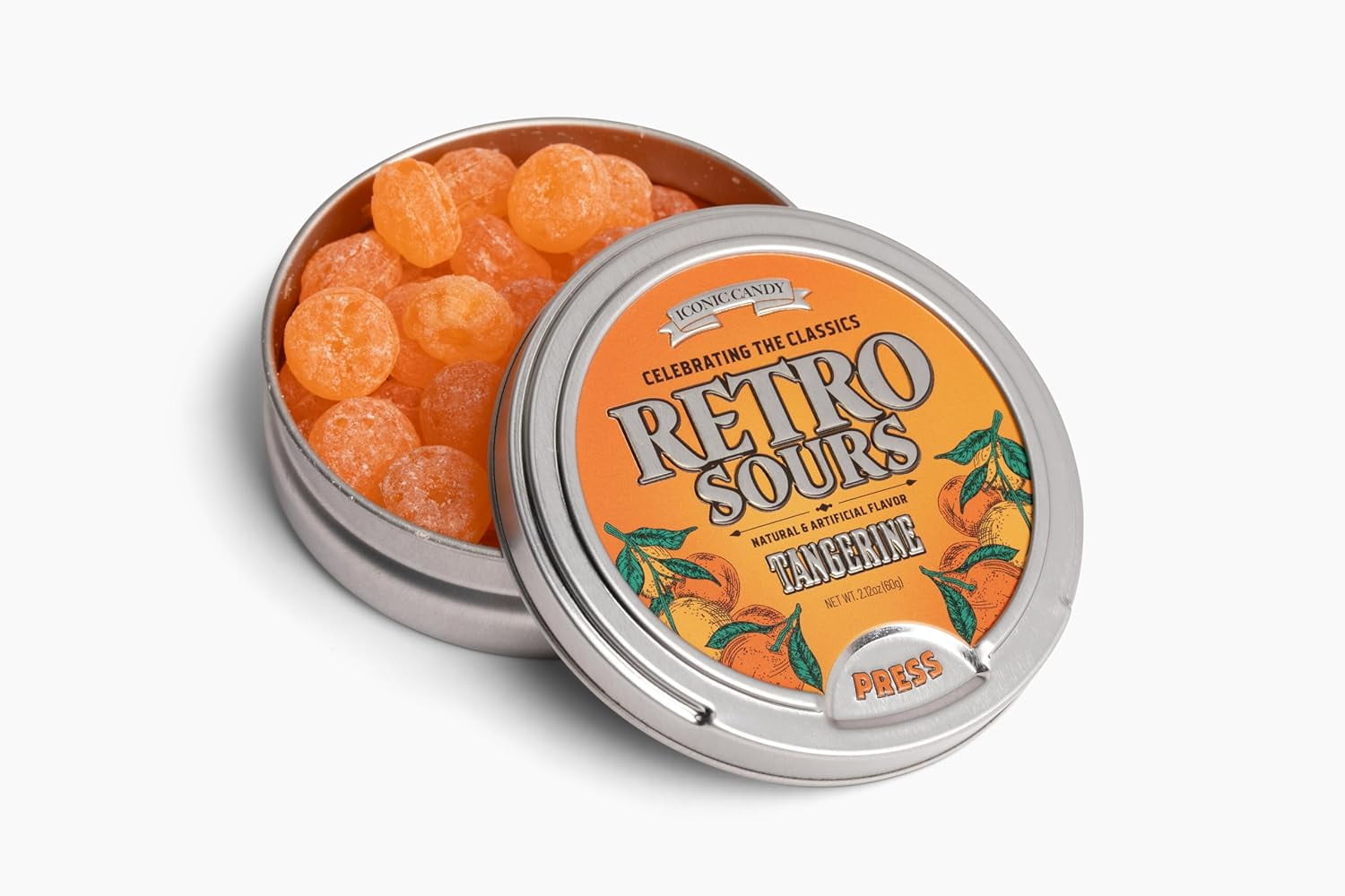 Retro Sours Tangerine 2.12oz Tin - Walmart.com