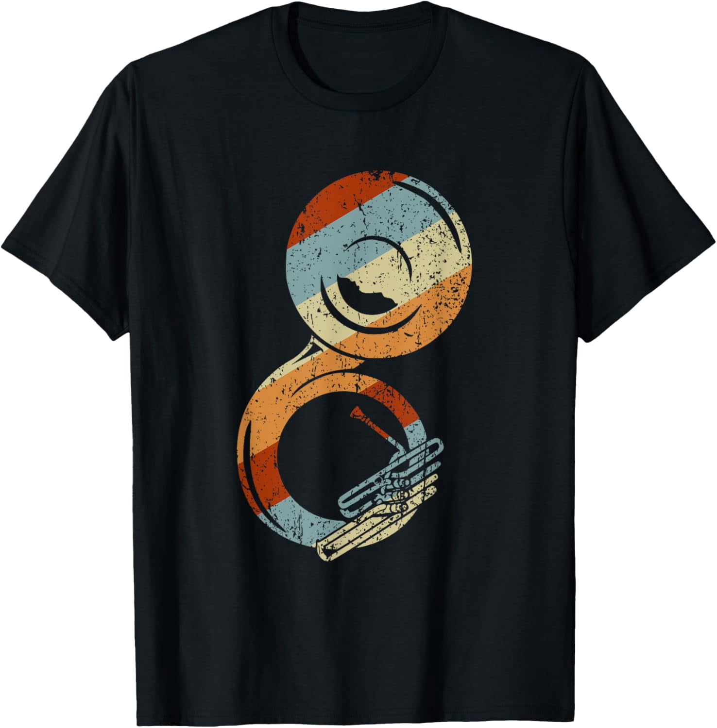 Retro Sousaphone Brass Instrument Marching Band T-Shirtmen and women ...