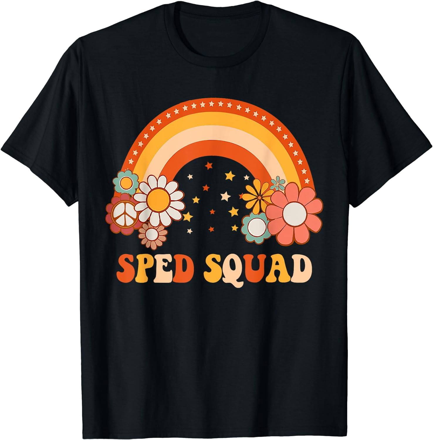 Retro Sped Squad Special Ed Teacher Autism Back To School T-Shirt ...