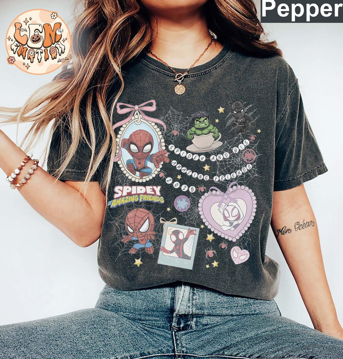 Retro Spidey And His Amazing Friends Shirt, Marvel Spiderman Superhero ...
