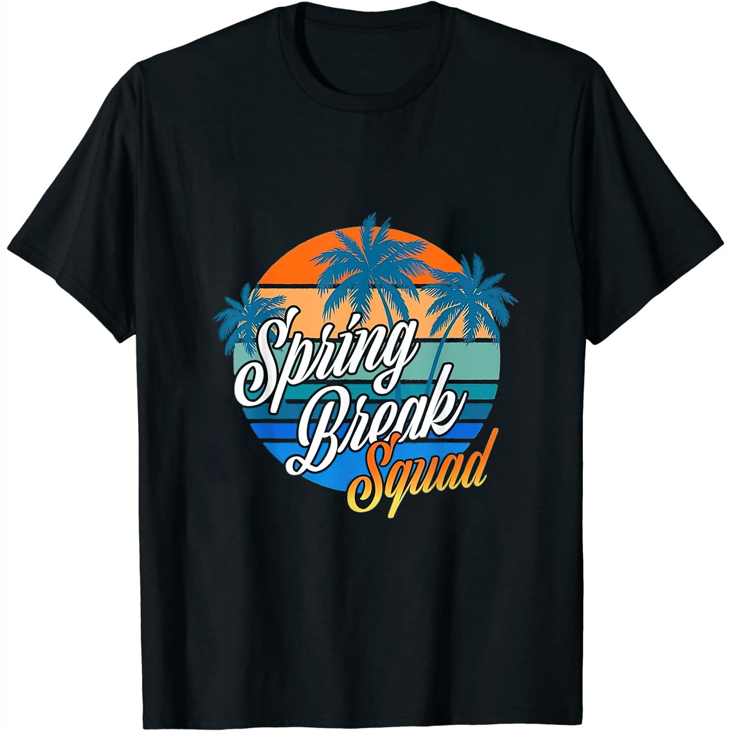 Retro Spring Break Squad 2023 Vacation For Men Women T-Shirt Black ...