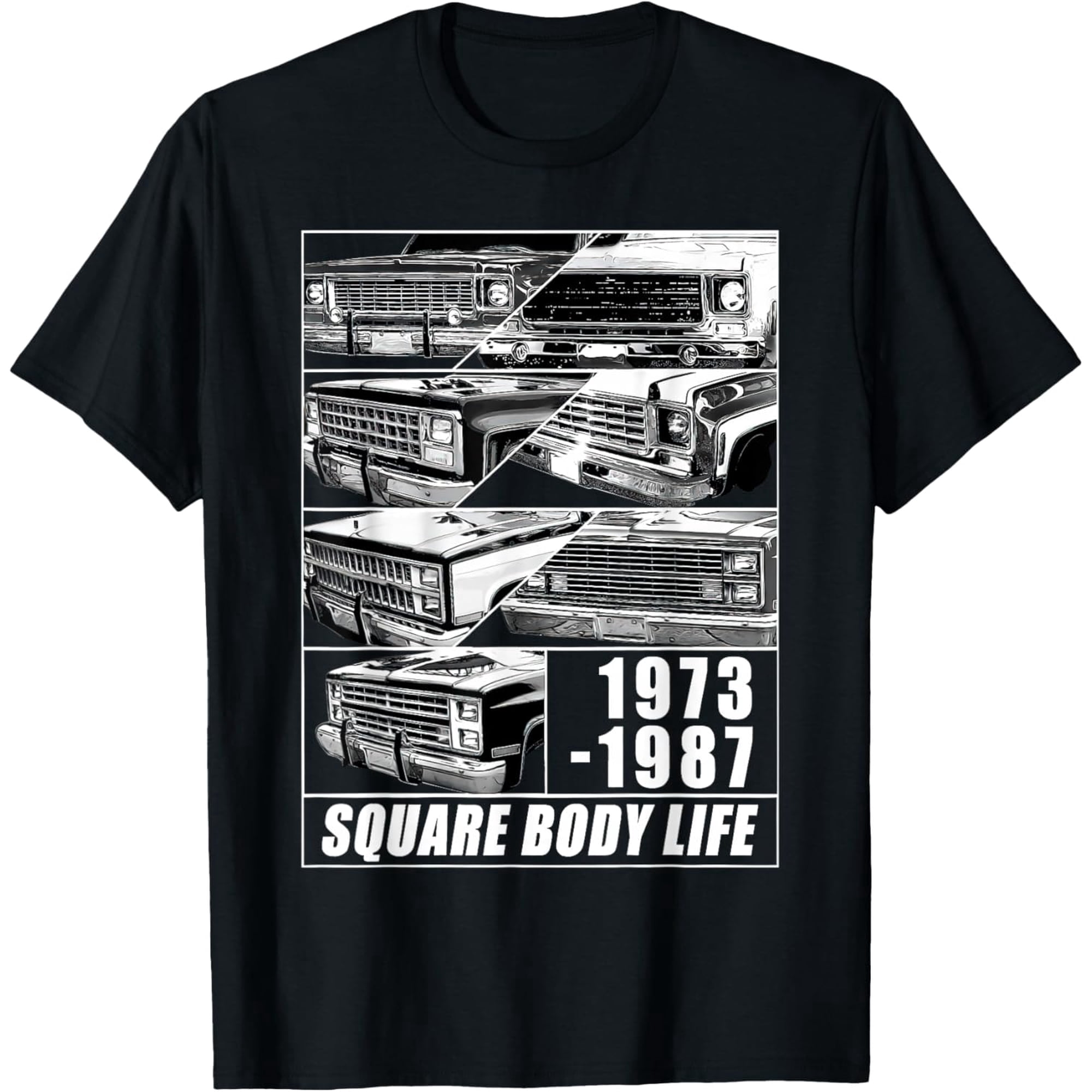 Retro Square Body Life Classic Truck Graphic T-Shirt Vintage 1973-1987 ...