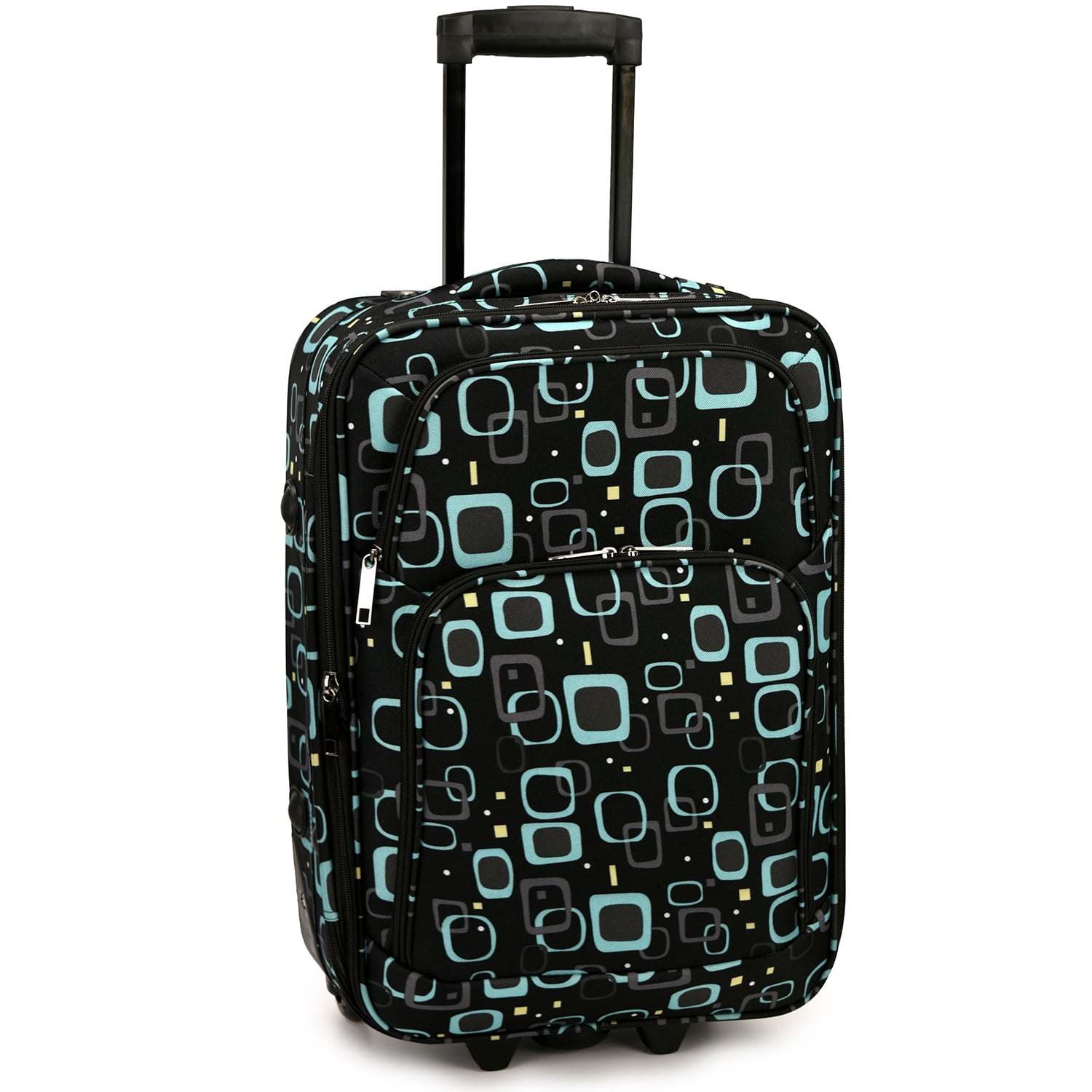 Retro Square Carry-On Rolling Luggage - Walmart.com