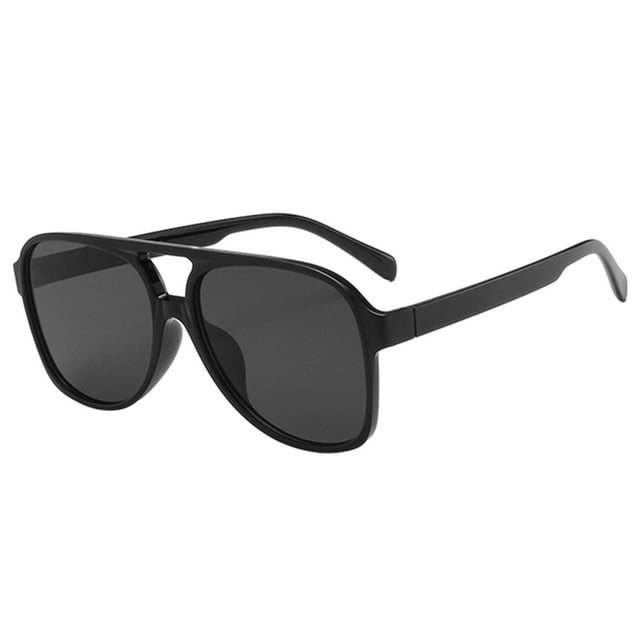 Retro Square Polarized Aviator Sunglasses Womens Mens 70s Vintage