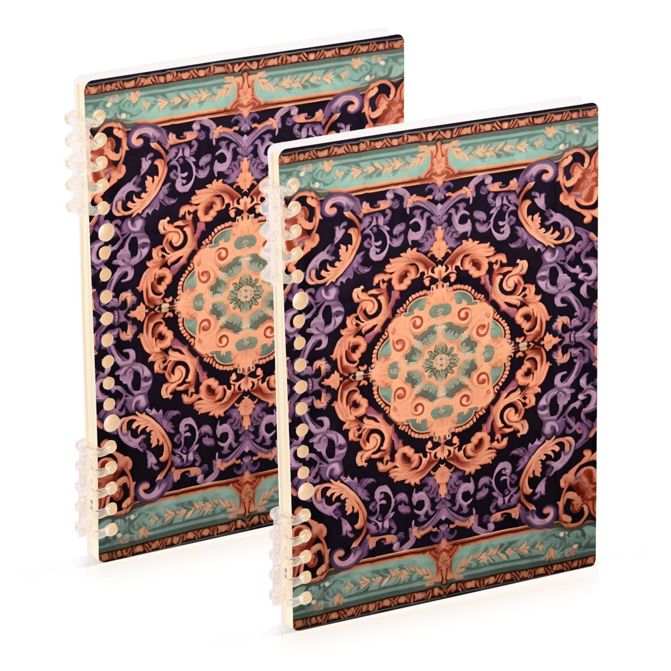 Retro Square Tradditional Ring Binder Notebook Journey Note Diary ...