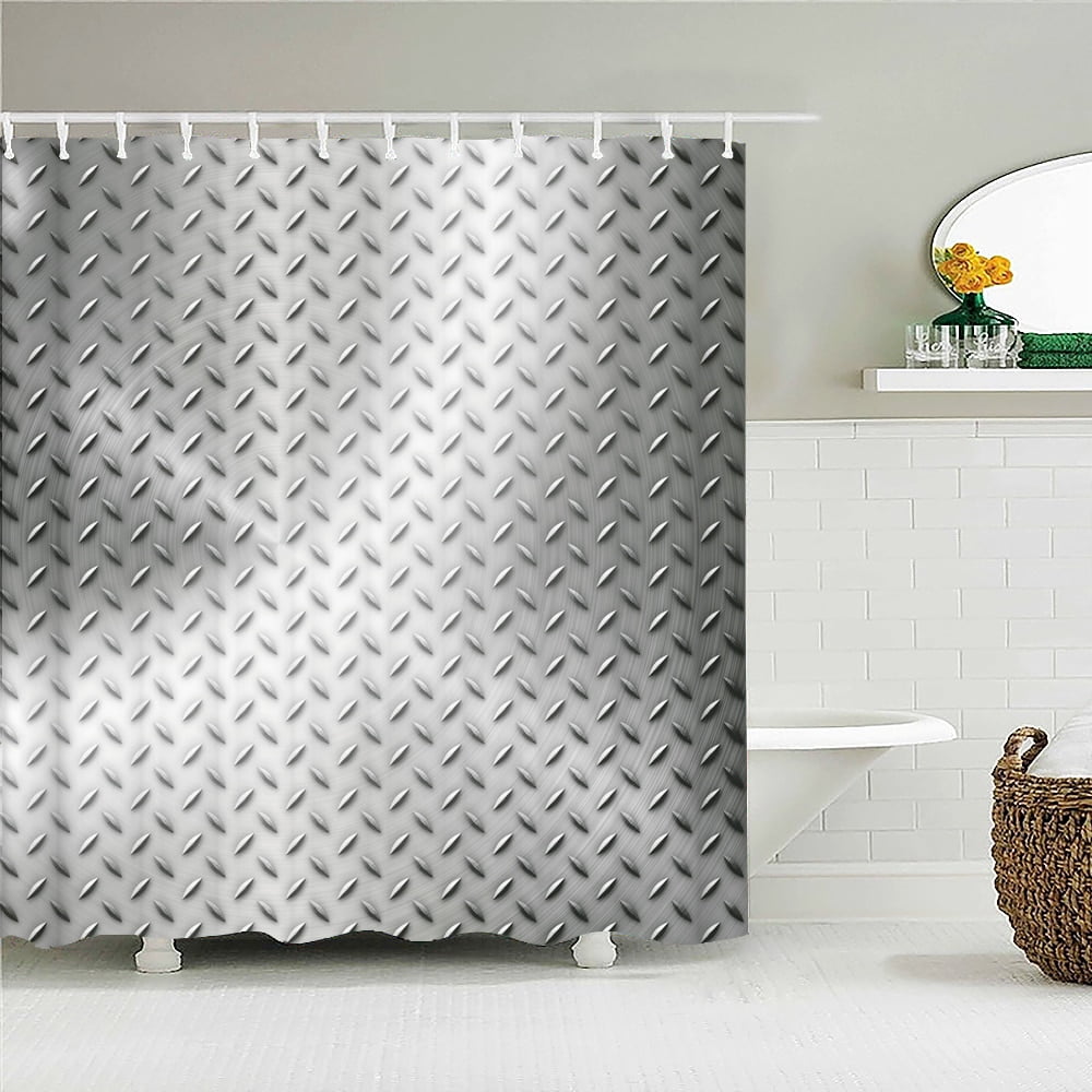 Retro StMetal Wall Painting Shower Curtain Waterproof Bathroom Curtain ...